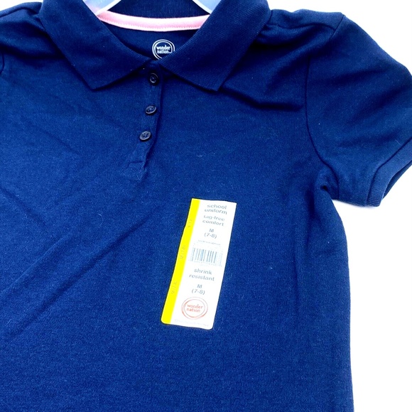 Shirts & Tops | Girls School Uniform Shirt Size 78 Medium Blue Collared ...